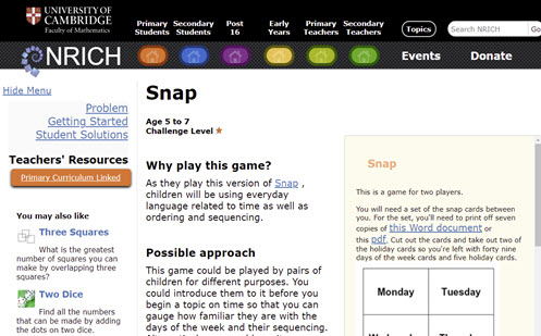 Time and duration: Foundation: Planning tool