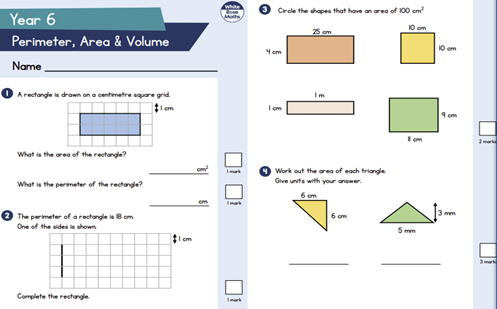 Area and perimeter: Year 6: Planning tool