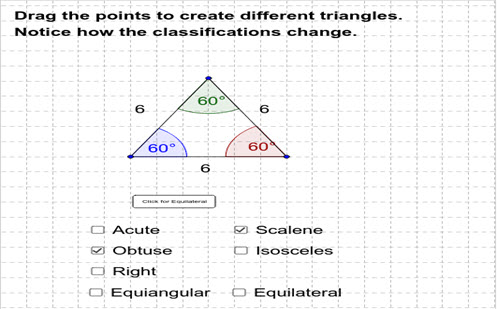 Classify triangles