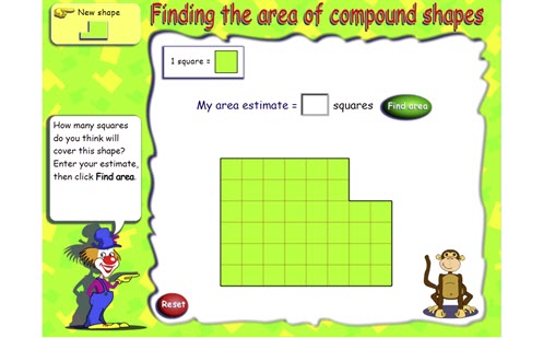 Finding the area of compound shapes