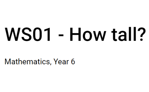 Metric units and using instruments: Year 6: Planning tool