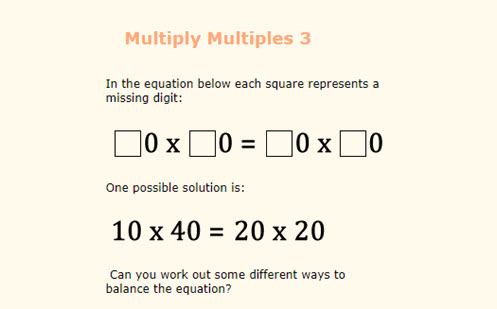Find unknown values: Year 5: Planning tool