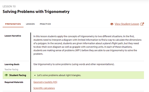 Solving problems with trigonometry