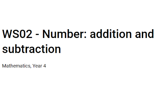 Efficient strategies: Year 4: Planning tool