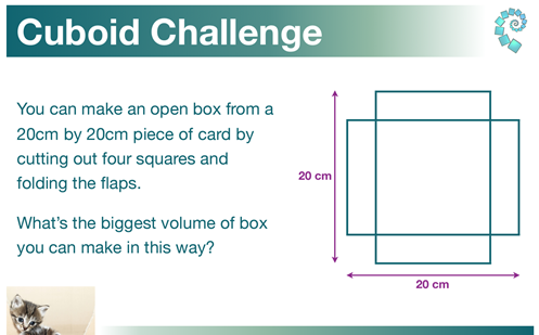 Cuboid challenge poster