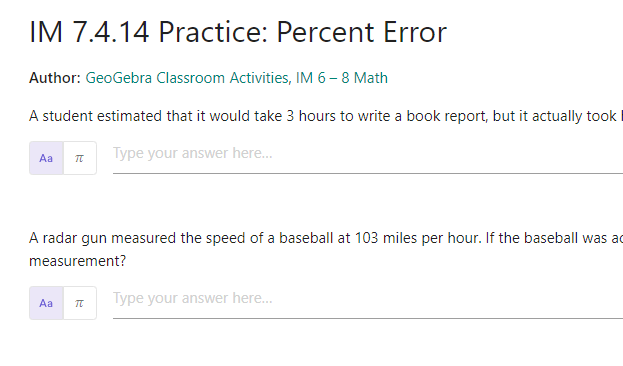 Measurement of error: Year 9: Planning tool