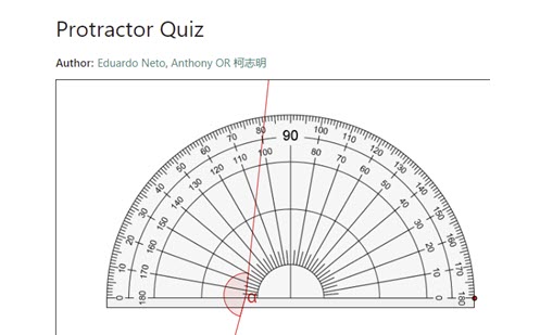 Protractor quiz