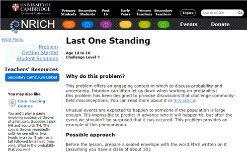 Conduct chance experiments : Year 6: Planning tool