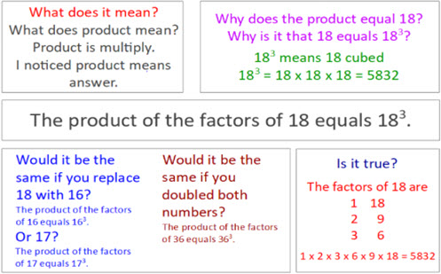 Product of factors inquiry