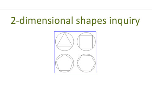 2-dimensional shapes inquiry
