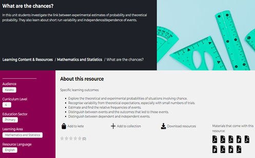 Conduct chance experiments : Year 6: Planning tool
