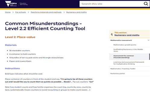 Number sequence: Year 2: Planning tool