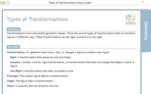 Transformation: Year 6: Planning tool