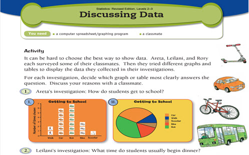 Interpret and compare data displays : Year 3: Planning tool